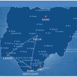 Dana Air route maps