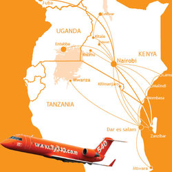 Fly540 route maps