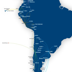 LATAM Peru route maps