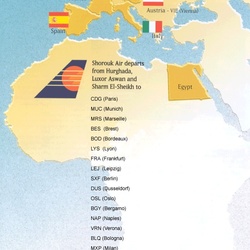 Shorouk Air route maps